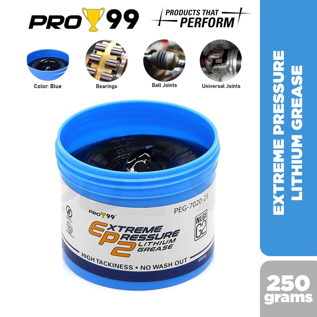PRO-99 Extreme Pressure EP2 Lithium Grease NLGI 250g - PEG-7020-25 ...