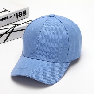 18 Color Plain Caps Unisex Adjustable Solid Color Baseball Cap | Shopee ...