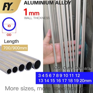 FUYI aluminum tube 1mm wall thickness 700mm 950mm length High Quality ...