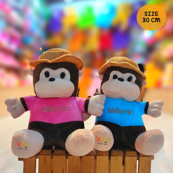 Very quality cute baby milo monkey doll suitable for gifts and children ...