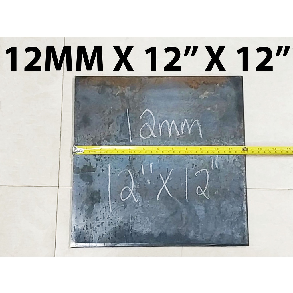 MS BASE PLATE 12MM X 12" X 12" MILD STEEL === BAKAL 12MM X 12" X 12 ...
