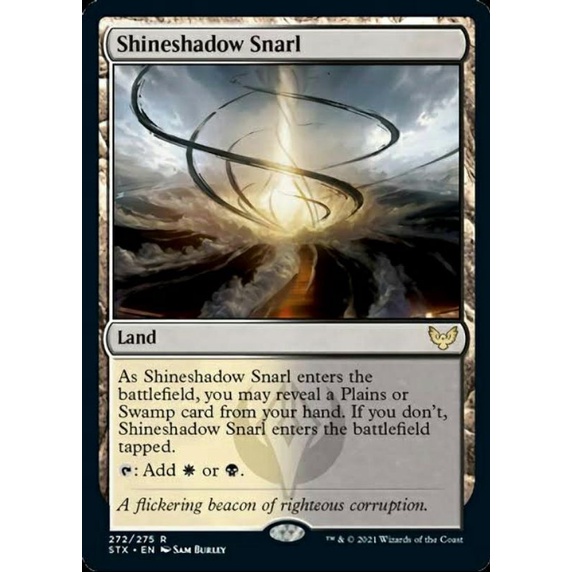 Magic the Gathering - Shineshadow Snarl - MTG Lands - STX - NM | Shopee ...