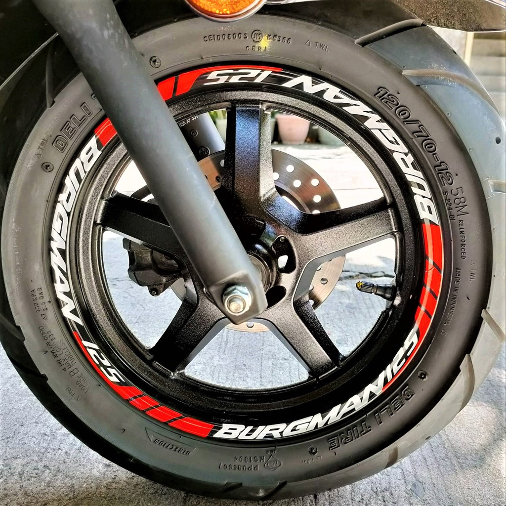 (14 pcs Front and Back) Suzuki Burgman Mags Decal Stickers | Shopee ...
