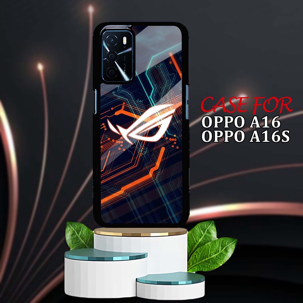 HP Oppo A16 GLOSSY CASE | New Rog Motif Glitter Cellphone CASING ...