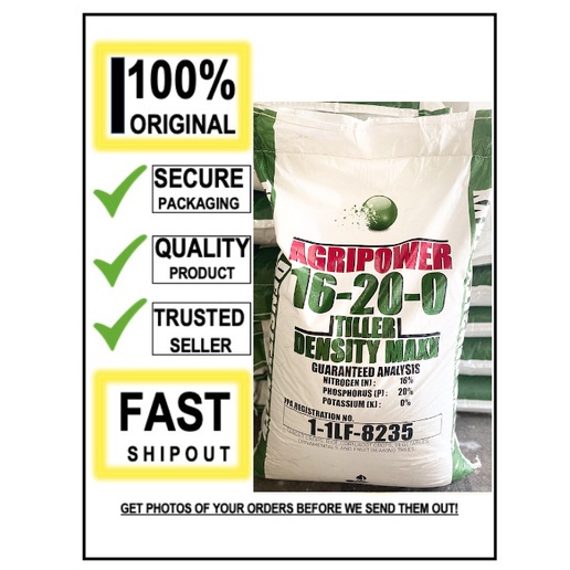 25 KILOS FERTILIZER AMMONIUM PHOSPHATE 16-2-0 AGRIPOWER COATED SLOW ...