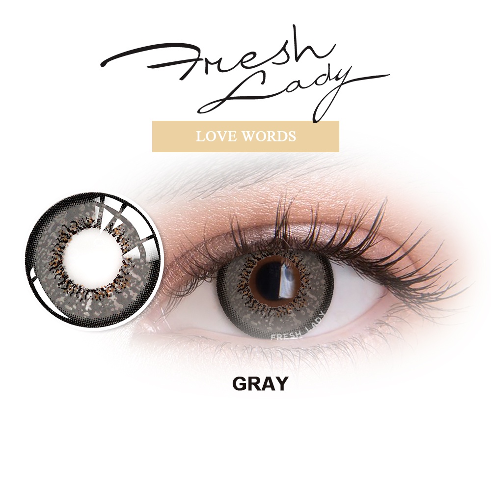 Fresh Lady Yearly Cosplay Colored Lenses Love Words Series Contact Lens ...