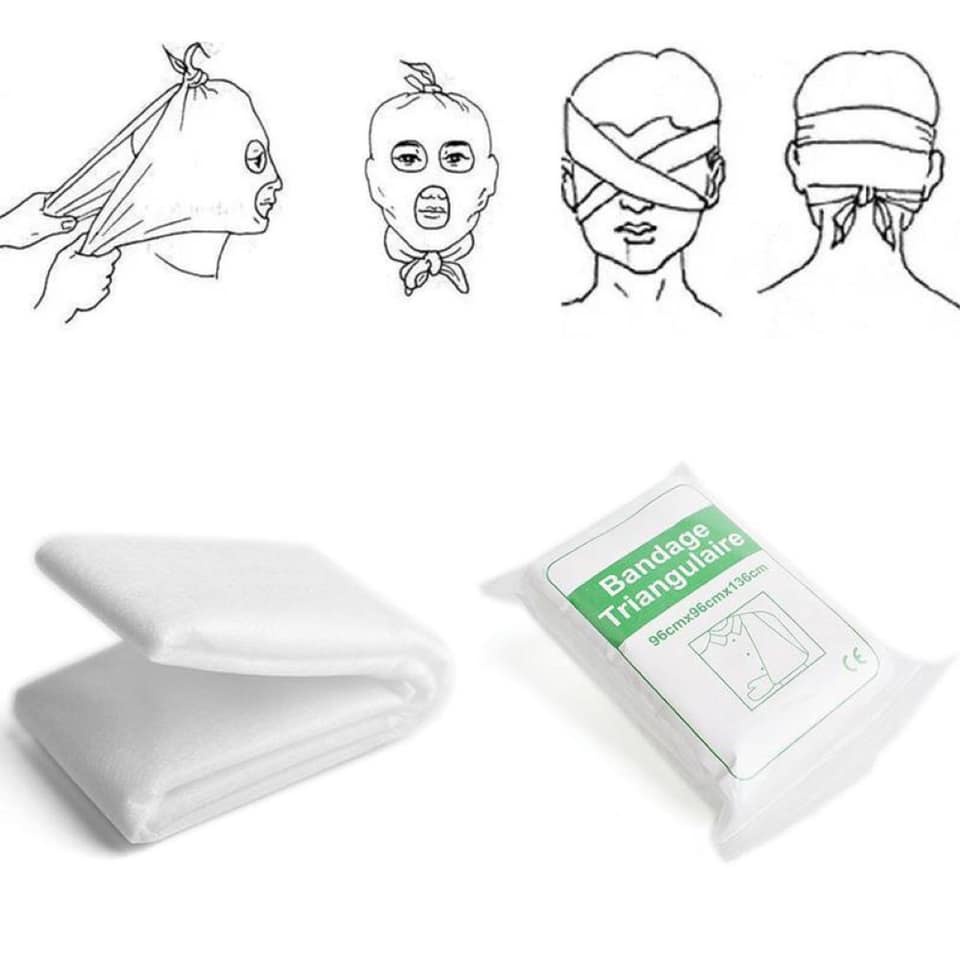 IKQPH Triangular Bandage Arm Sling Emergency First Aid Gauze Survival ...