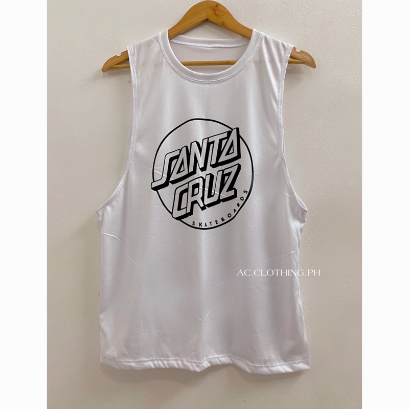 SANTA CRUZ MUSCLE TEE SANDO TANKS | Shopee Philippines