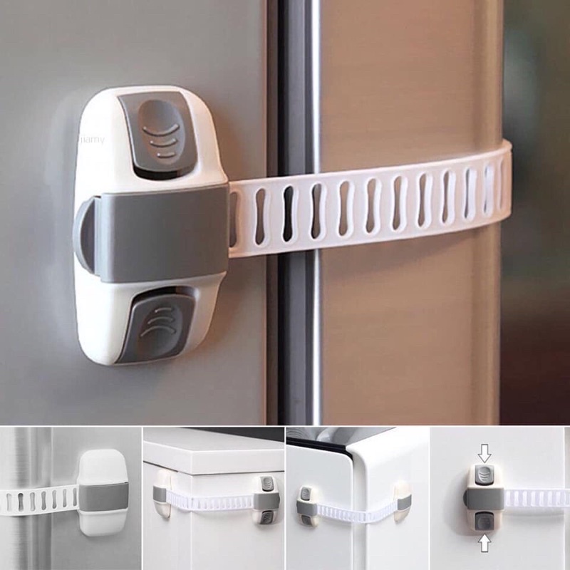Adjustable Child Lock for Refrigerator Baby Safety Lock Fridge Guard ...