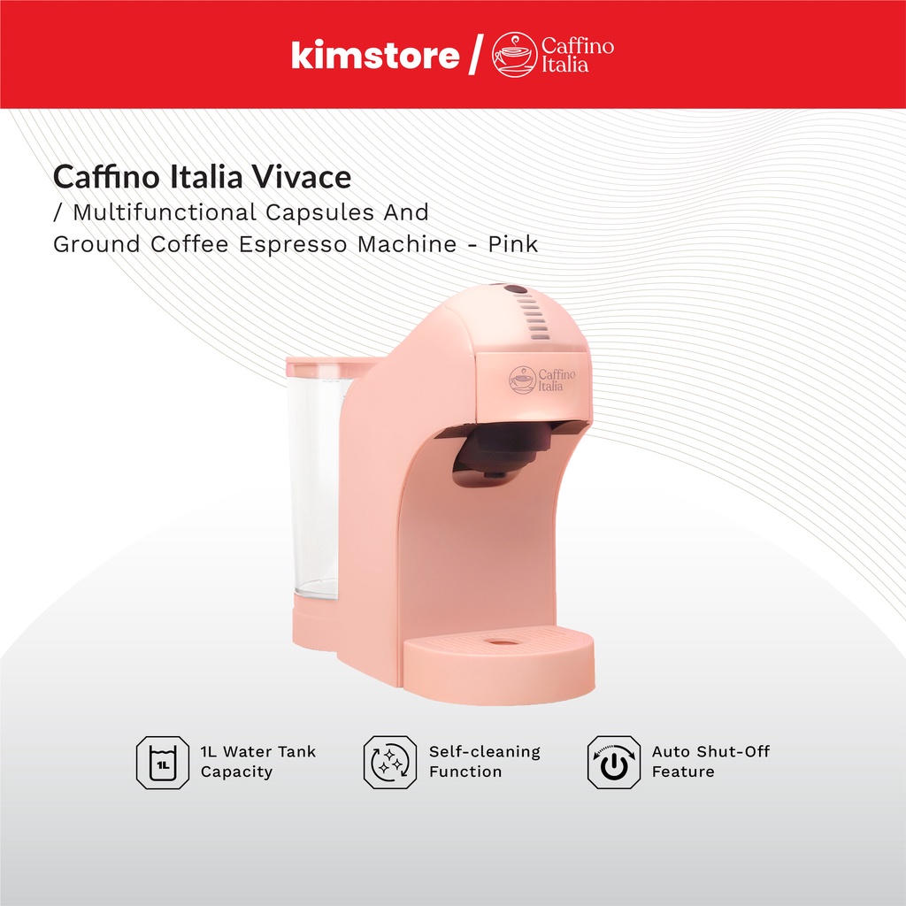 Caffino Italia Vivace Multifunctional Capsules And Ground Coffee ...