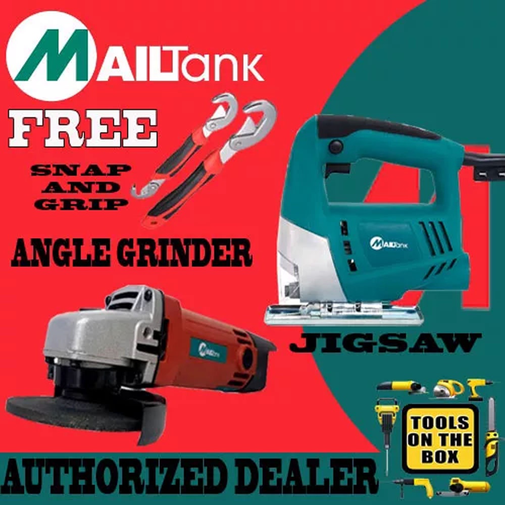 MAILTANK JIGSAW AND ANGLE GRINDER WITH FREE SNAP AND GRIP | Shopee ...