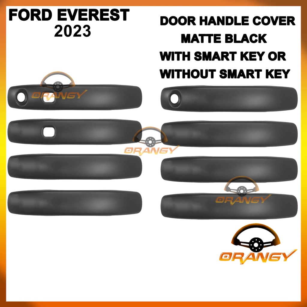 Ford Next-Gen Everest 2023 to 2024 Door Handle Cover Matte Black ( car ...