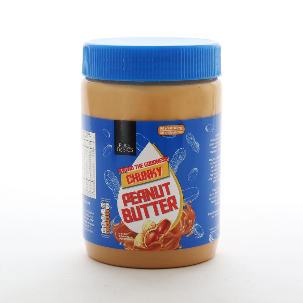 Pure Basics Peanut Butter Chunky 510g | Shopee Philippines