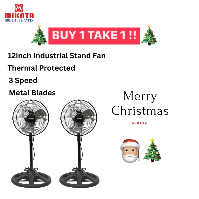 BUY 1 TAKE 1 !! Mikata MSF-12 Industrial Stand Fan Electric Fan 12inch ...