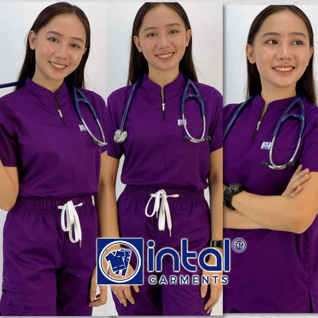 INTAL SCRUBSUIT 028 Elite MAPAGMALASAKIT Zip-Up Chino Collar Cargo ...