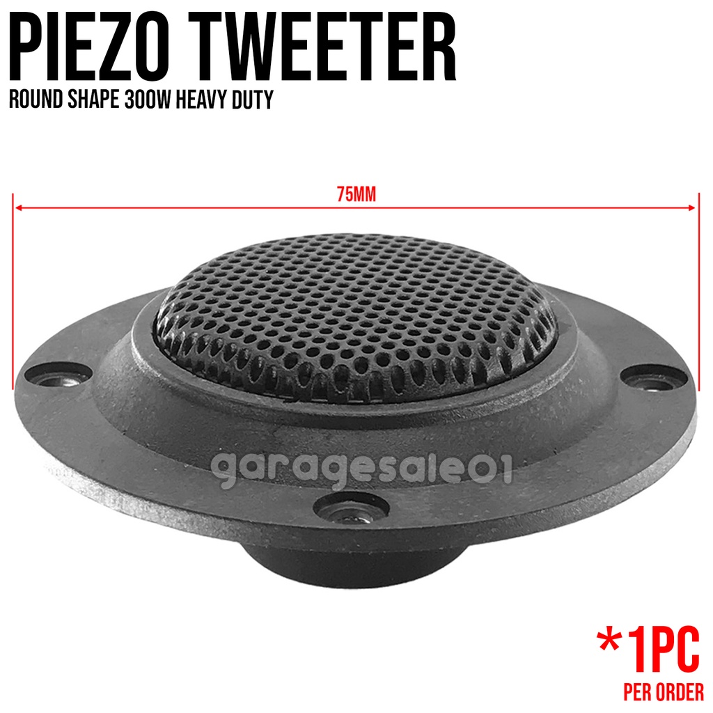 **CLEARANCE** ROUND PIEZO TWEETER 300W PT-018B SALE | Shopee Philippines
