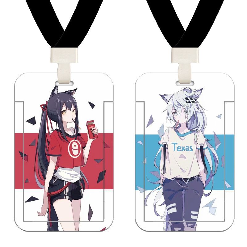 Anime Cartoon Arknights Custom Student School ID Card Holder MRT Card ...