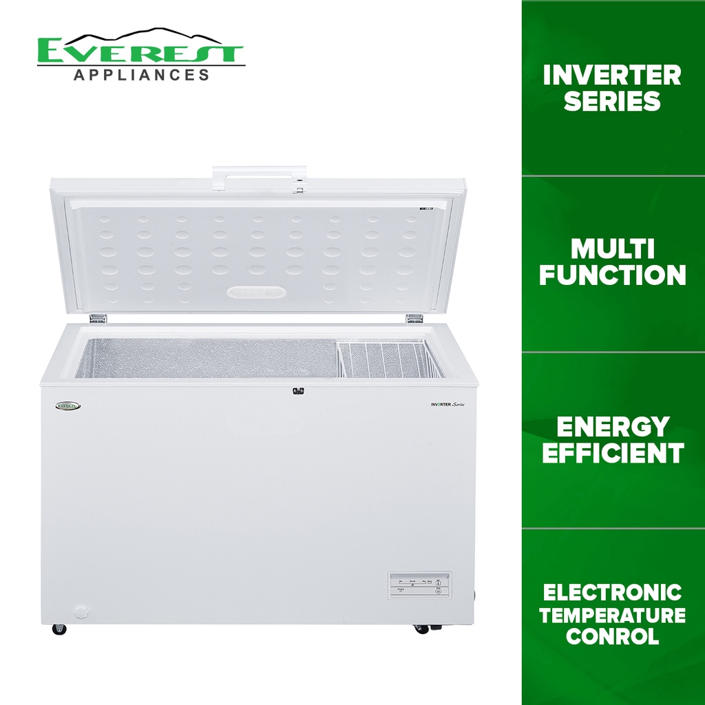 EVEREST Etcf112iv/h Inverter Multi Function Chest Freezer - 11.2 cu. ft ...