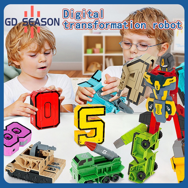 Alphabet Robot 0-9 Digital Toys Kids Preschool Number Learning ...