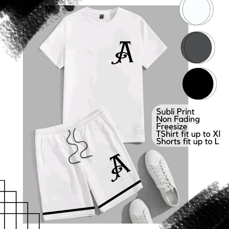 B&R Aesthetic Minimalist OOTD Unisex Letter Character T Shirt Jogger ...