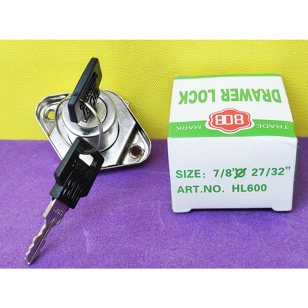 Drawer Lock Drawer Lockset ️ 808 Brand Trademark ️ 2 Keys and Screws ...