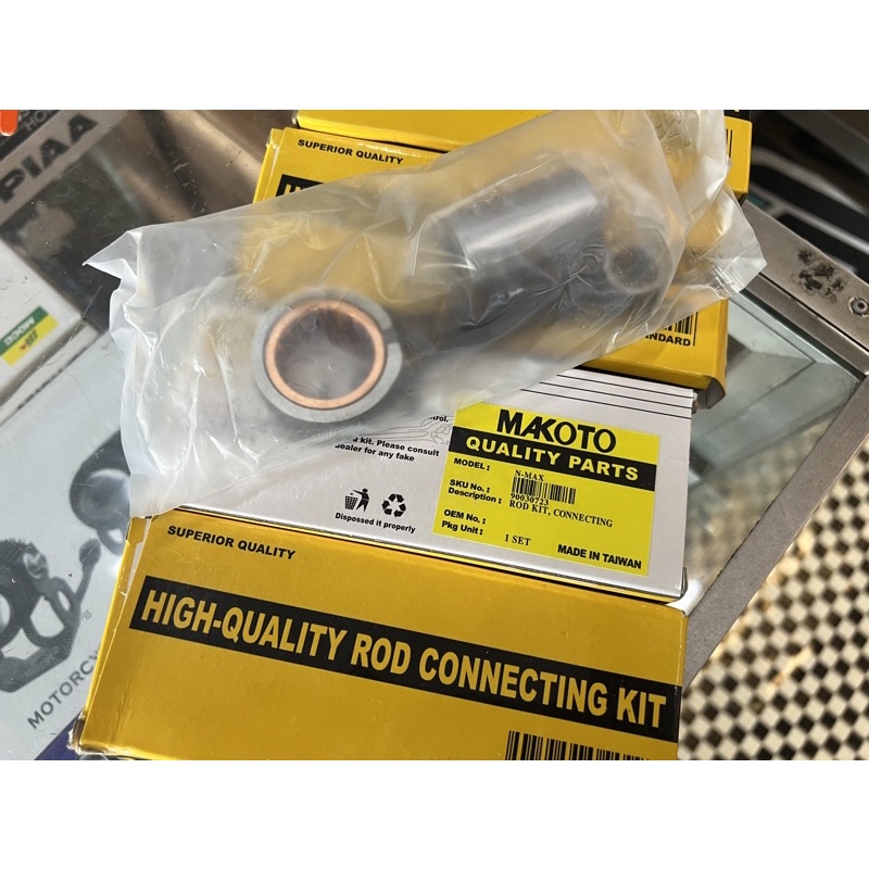 MAKOTO MK CONNECTING ROD STANDARD AEROX V1 / NMAX V1 (rod,pin,bearing ...