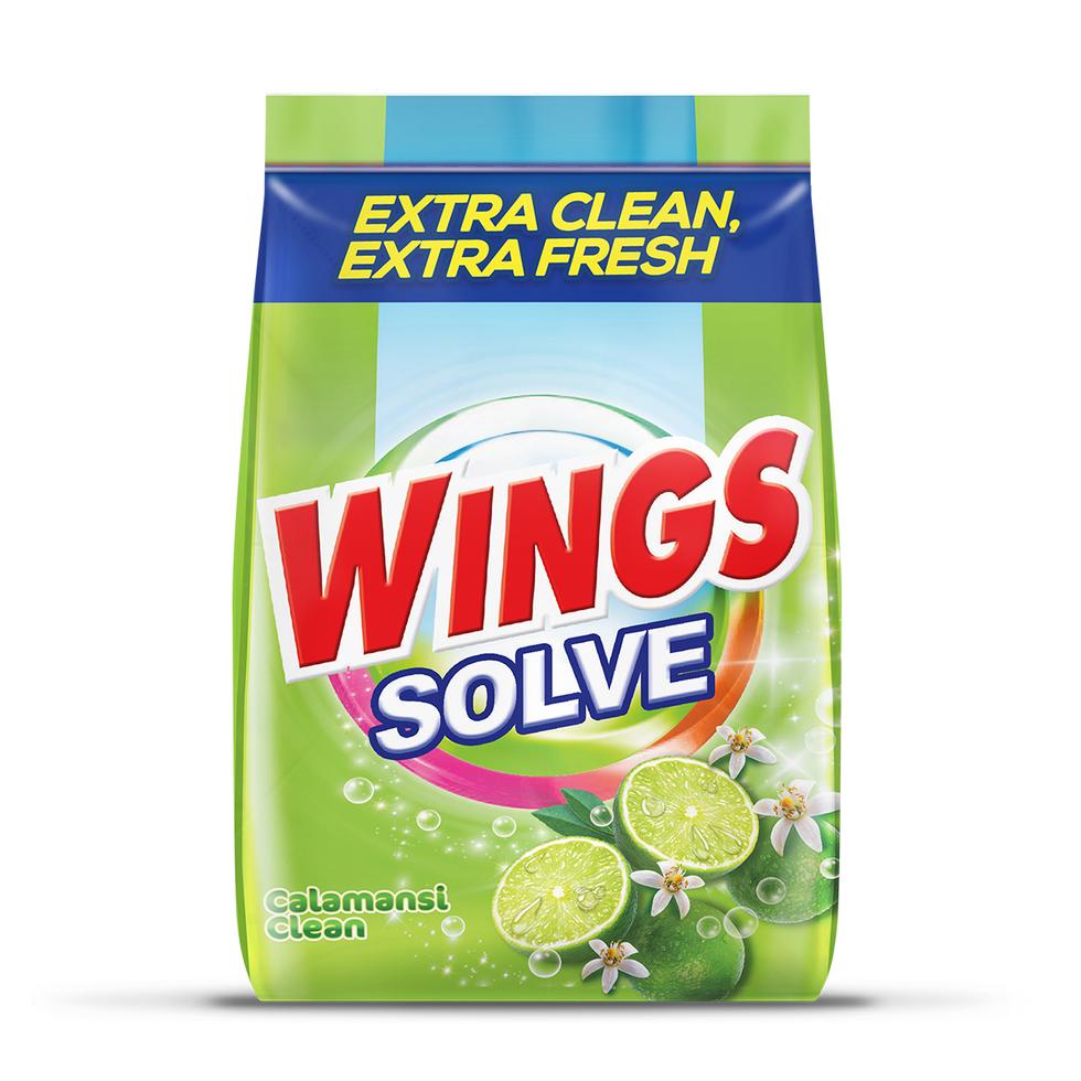 Wings Solve Calamansi Clean Laundry Detergent 1.1Kg | Shopee Philippines
