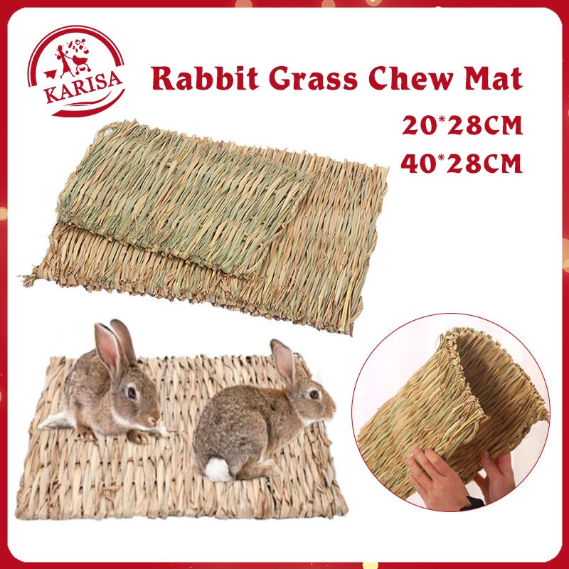 Pet Grass Mat Rabbit Woven Bed Mat For Small Animal Grass Rabbit Chew ...