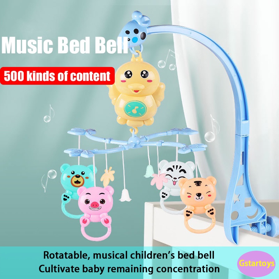 Baby Focus Trainig Sleep Toy Rotating Rattle Set Infant Bed Bell Toy To ...
