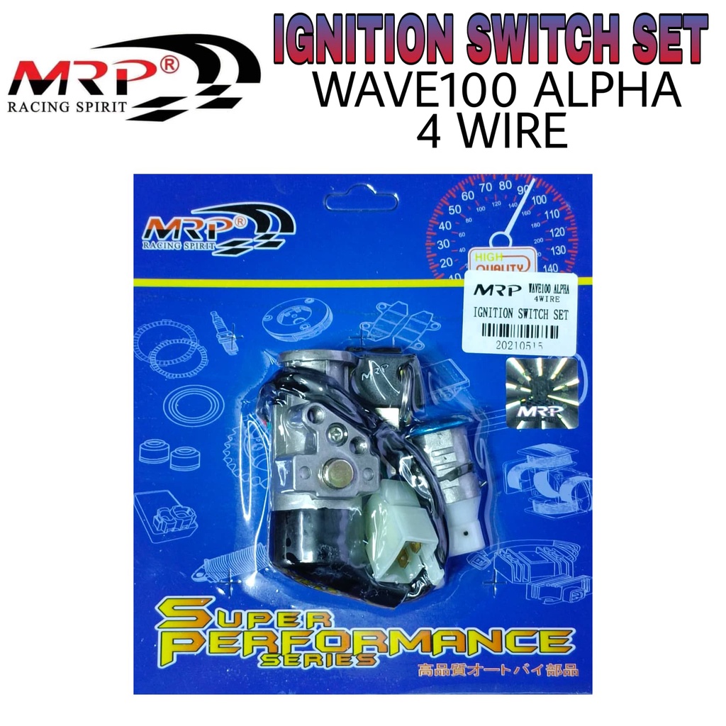MRP IGNITION SWITCH SET (WAVE100 ALPHA) 4 WIRE | Shopee Philippines