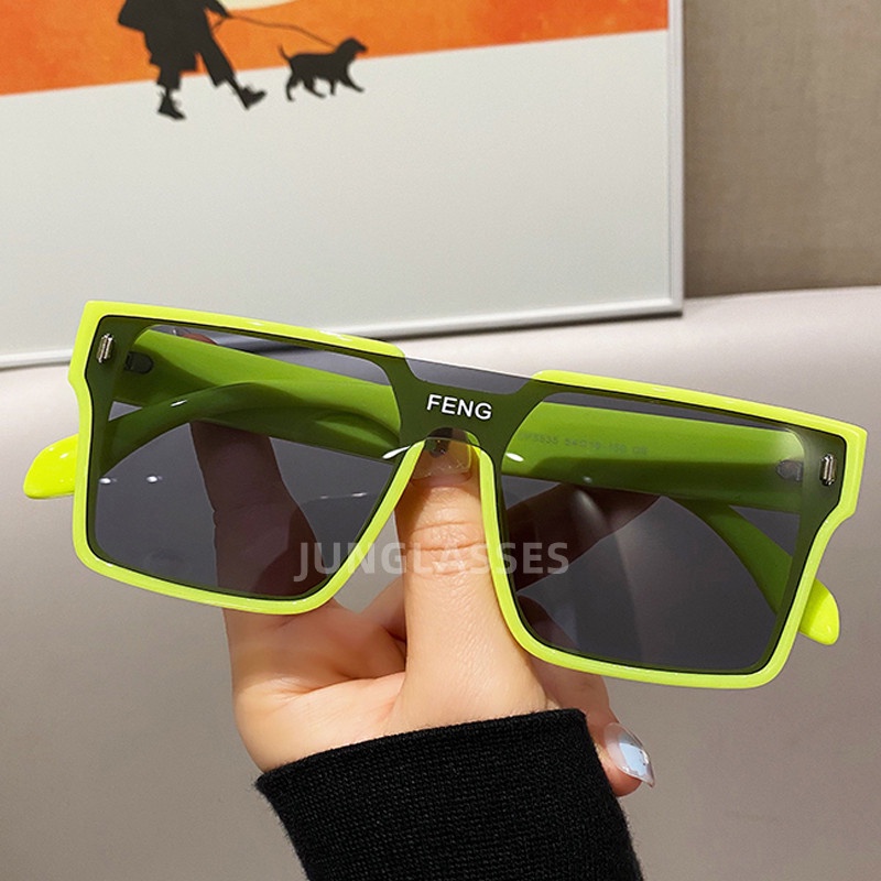 Colorful Hip Hop Sunglasses Fashion Large Frame One Piece Glasses for ...