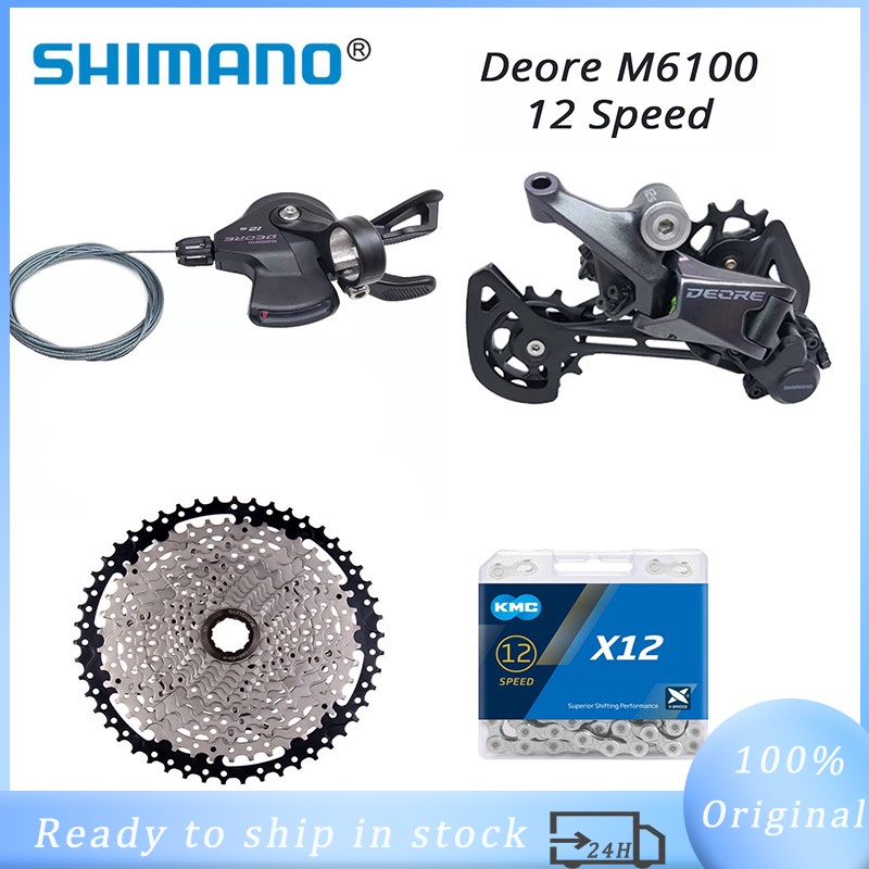 Shimano Deore M6100 1x12 Speed Groupset SL-M6100 shifter RD-M6100 SGS CN KMC X12 Chain sunshine ...
