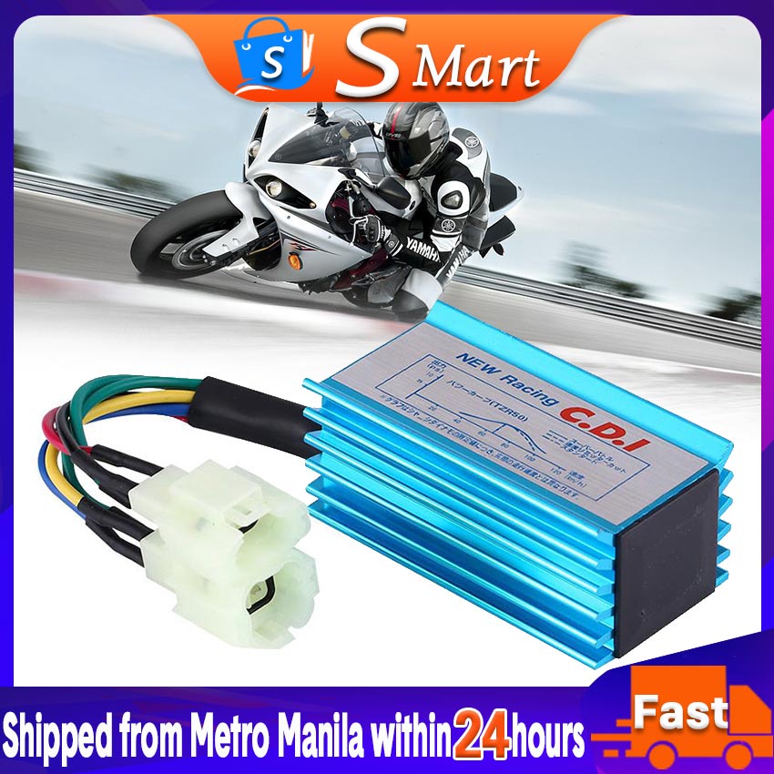 【Soyamart】Motorcycle 6 Pin Racing Performance CDI Ignition Coil Spark ...