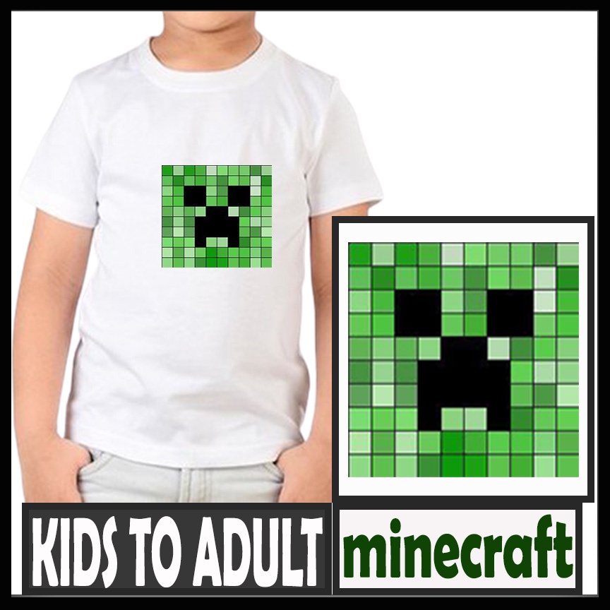 Eyecatcher|Trendy Minecraft 2 Tees for Kids to Adult | Shopee Philippines