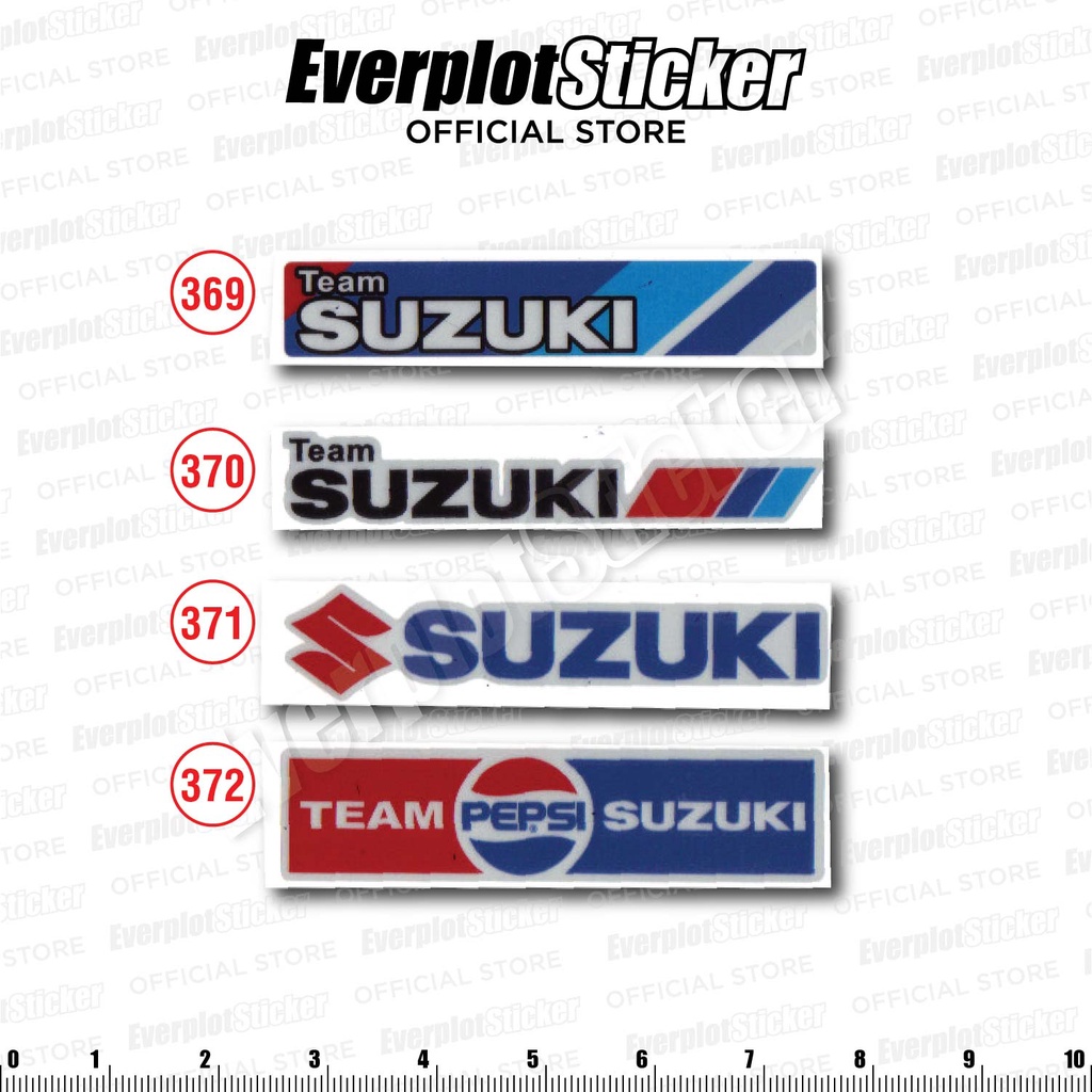 Suzuki Team Sticker Pantulan Cahaya, Reflective Sticker, Team Pepsi ...