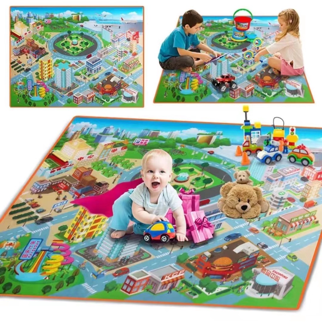 BABY CREEPING NON-SLIP CARTOON MAT | Shopee Philippines