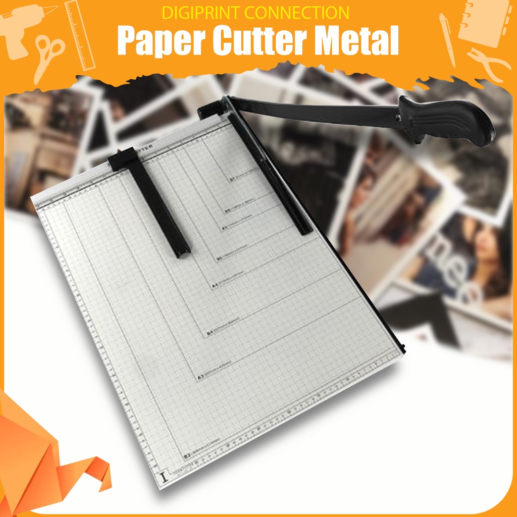 Paper Cutter Metal B3 Size 35.3cm x 50cm Large format Trimmers Officom ...