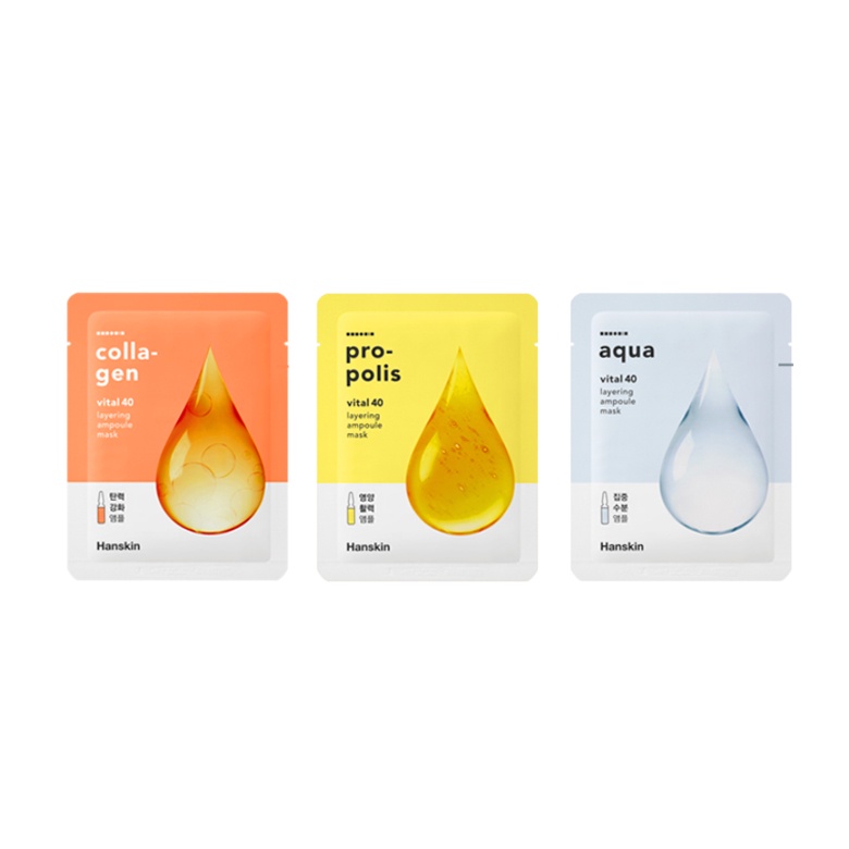 Hanskin Vital 40 Layering Ampoule Mask 21g | Shopee Philippines