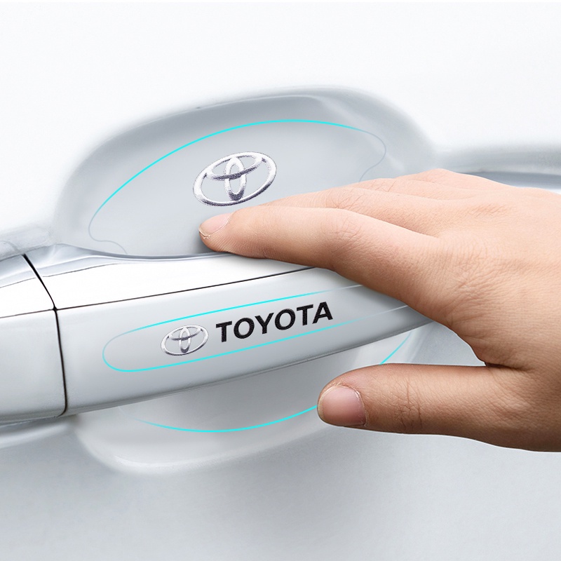 8Pcs Car Door Handle Sticker TPU Invisible Film ForToyota Vios Rush ...