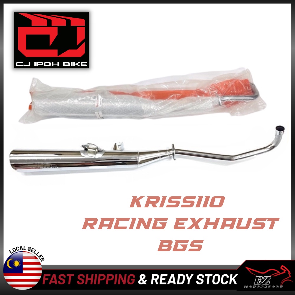 KRISS 110 / KRISS110 (BGS) Cj Ipoh Racing Exhaust Pipe Muffler Ekzos Exzos Set 25mm | Shopee ...