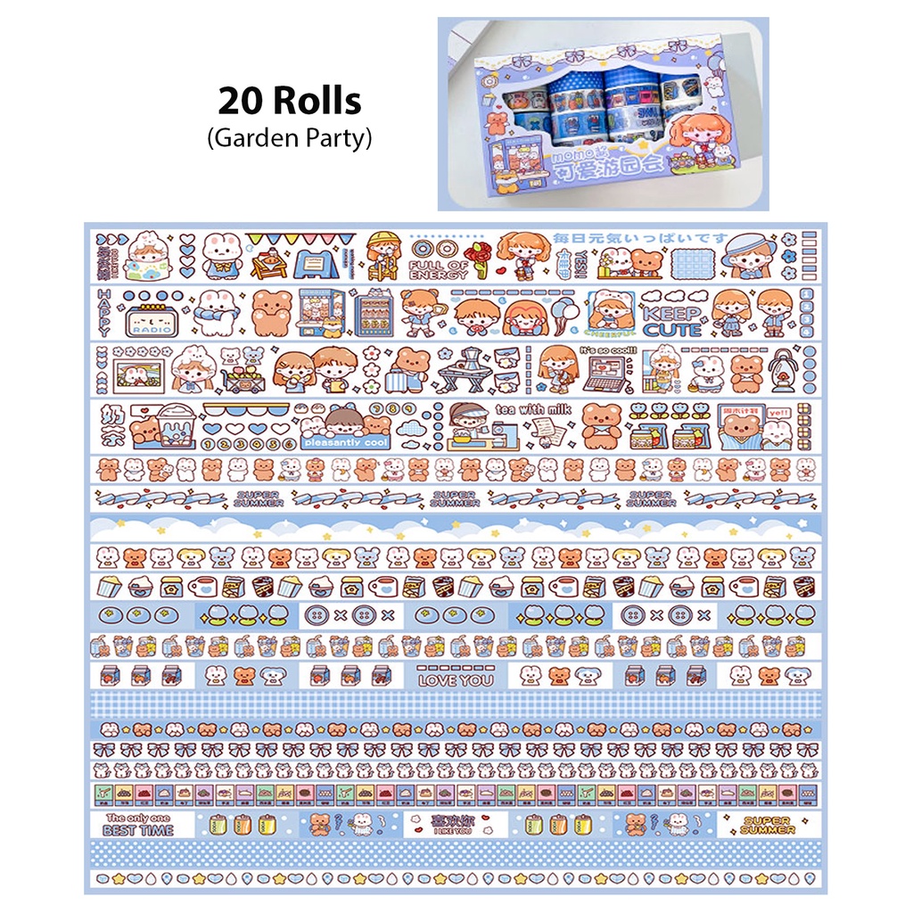 EMB Personalized MOMO 20/100 Rolls Cute Cartoon Sticker Decoration ...