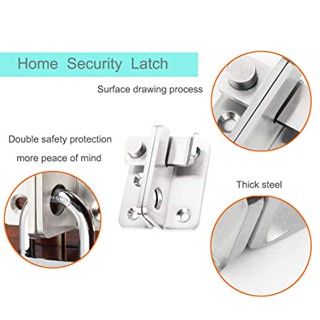 Heavy Duty Flip Gate Latch 3mm-Thick Stainless Steel Home Safety Gate ...