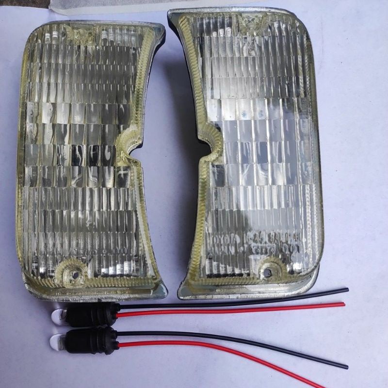 Wagon Face Inner Light Muta White 1 Pair For Corolla Ee89 Ee90