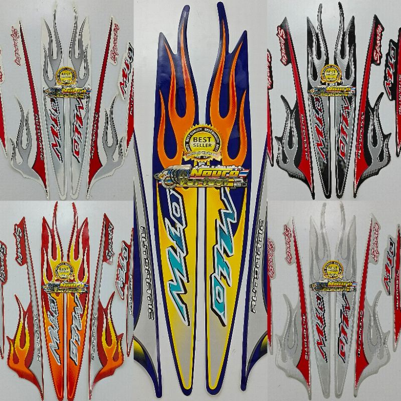 Yamaha mio 2007 fire striping list standard quality body | Shopee ...