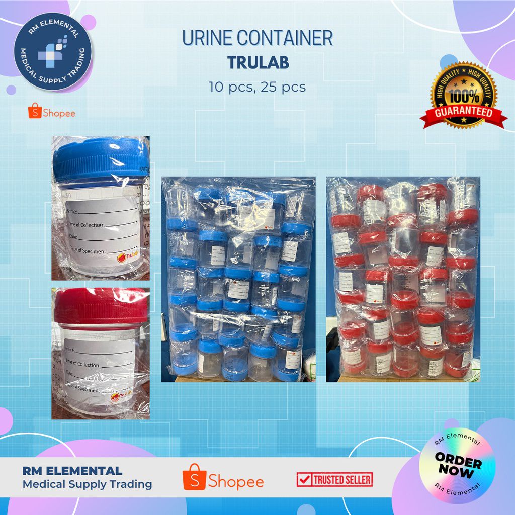 Urine Container, Sterile (TRULAB) with Label (60ml) sold per 10 pieces ...