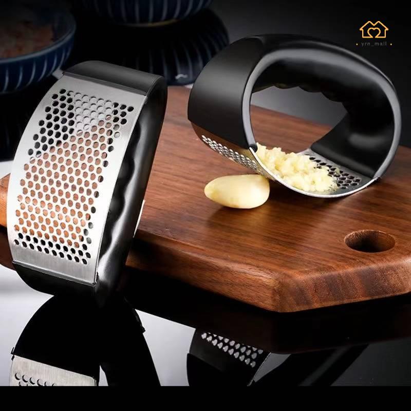Manual Garlic Press Rocker Stainless Steel ARC Garlic Chopper Crusher ...