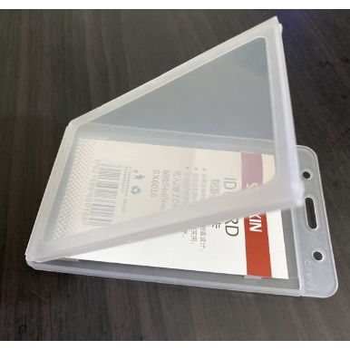 1Pcs Plastic ID Card Holder Plastic DOUBLE FACE ID CASE | Shopee ...