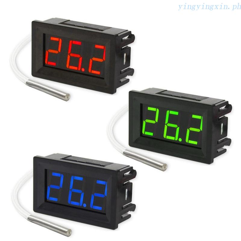 Digital Temperature Meter LED Display K-Type Thermocouple Temp Sensor ...