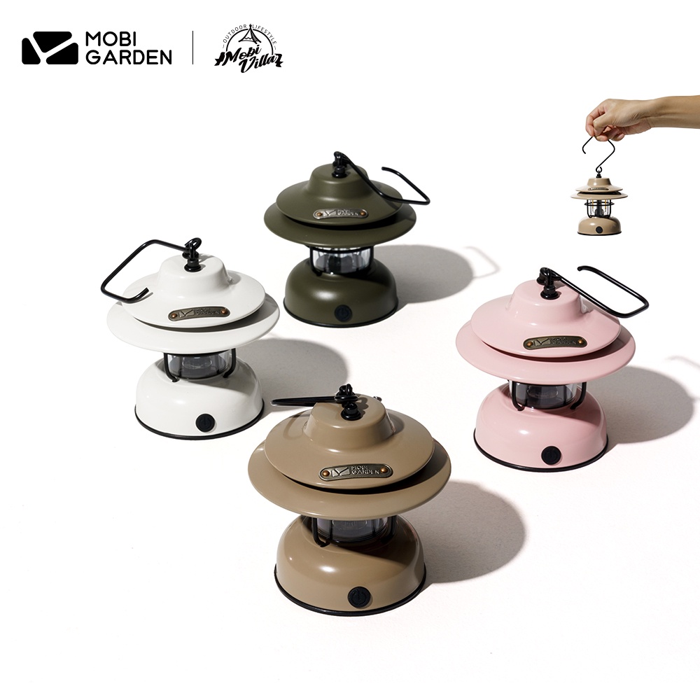 MOBI GARDEN Camp Retro Lantern LED Hanging Tent Light Portable Hiking ...