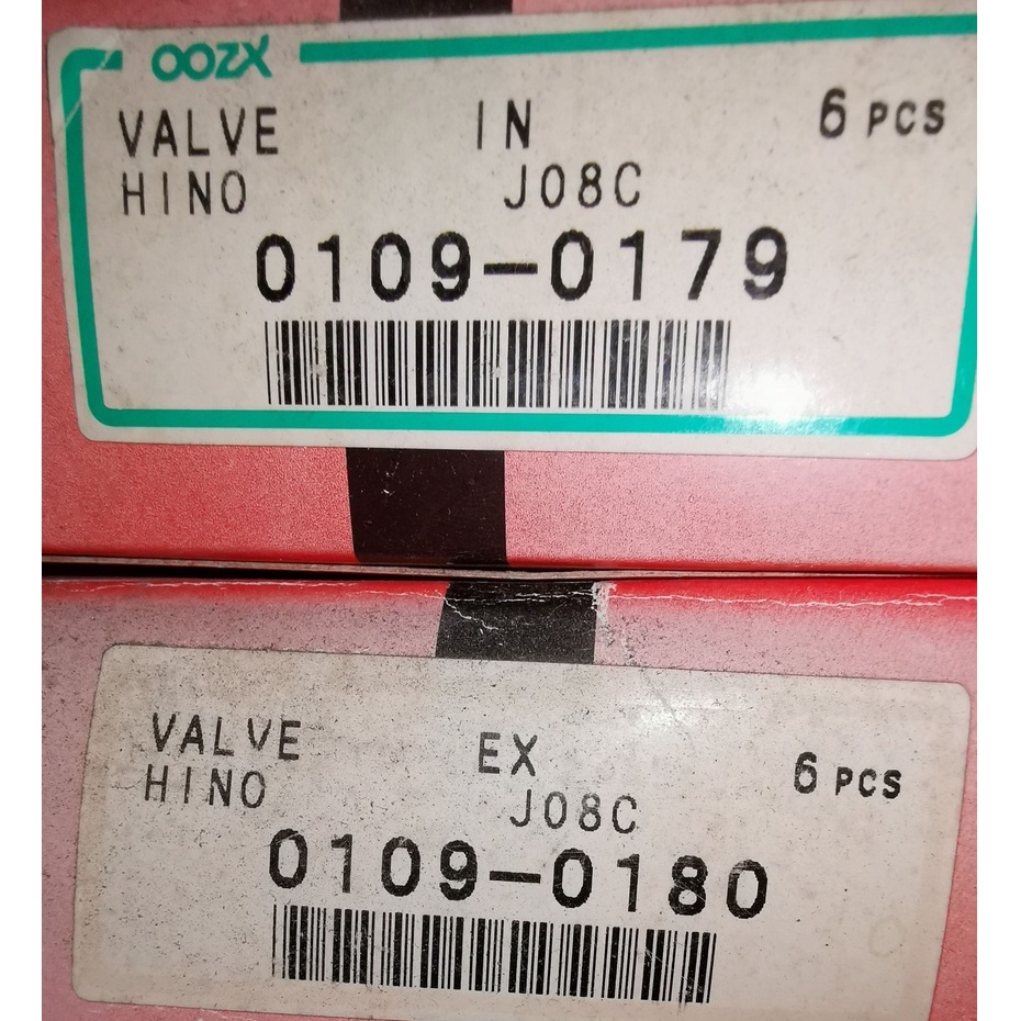 FUJI Engine Valve IN & EX For HINO J08C (0109-0179 / 0180) | Shopee ...